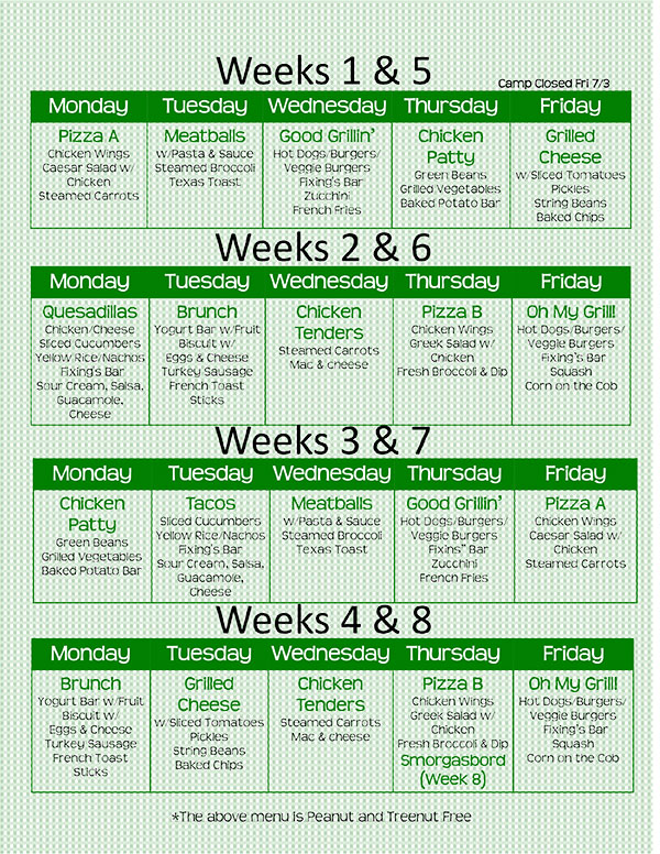 Food Service | Ivy League Day Camp